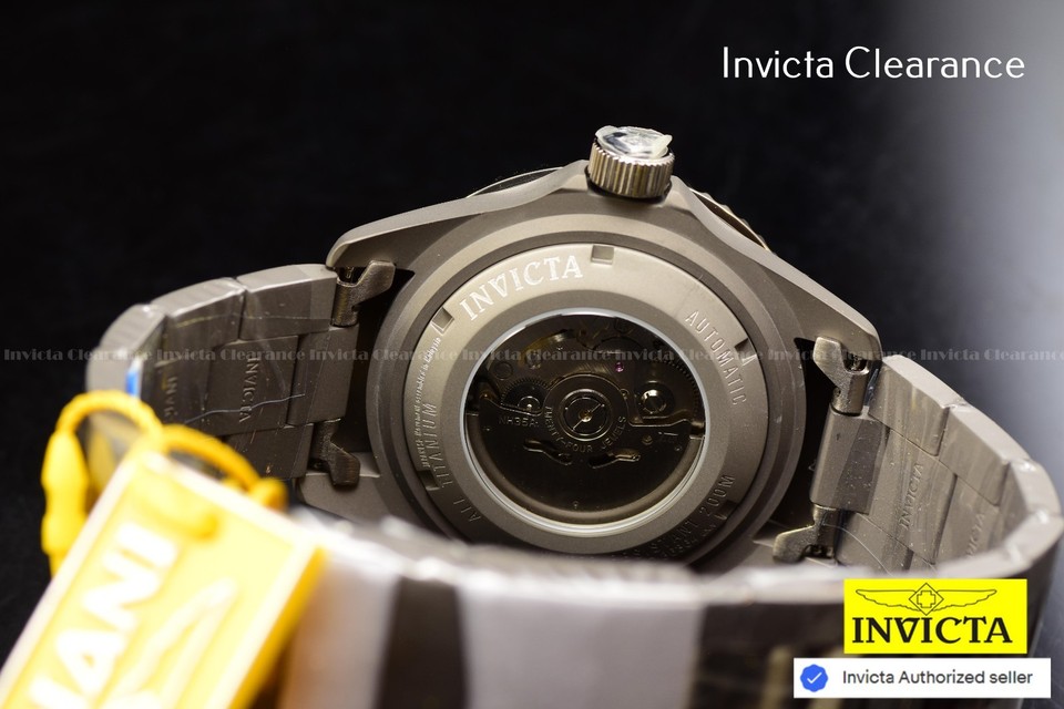 Invicta Pro Diver TITANIUM Mens 45mm AUTOMATIC Green Dial TITANIUM SS ...