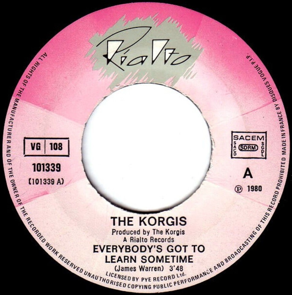 Everybody's Got To Learn Sometime | The Korgis | Rialto Vogue | Bon ...