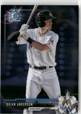 2017 Bowman Chrome Prospects Baseball Card Brian Anderson Miami Marlins ...