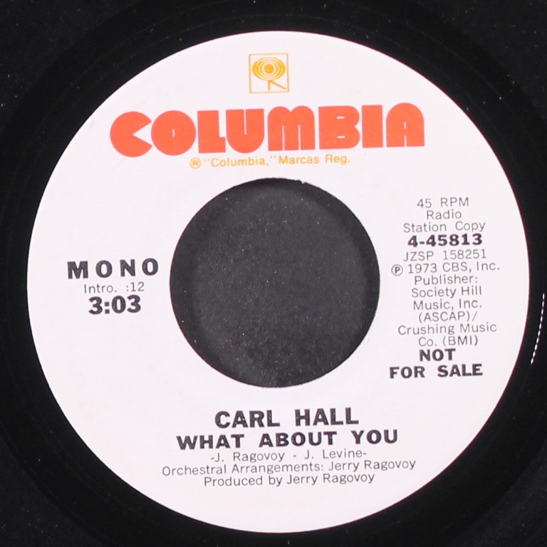 CARL HALL: what about you / mono COLUMBIA 7" Single 45 RPM | eBay
