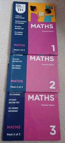 GL Assessment 11+ Practice Papers Maths bundle , Pack 1, 2 and 3 | eBay UK