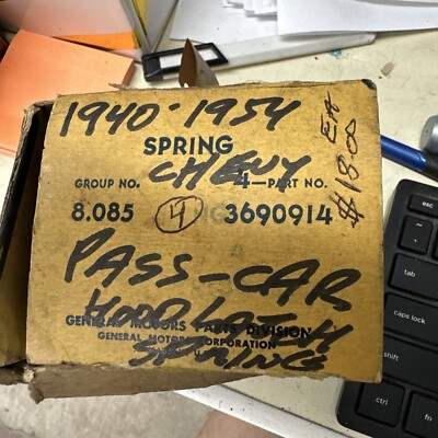 GM 3690914 Hood Latch Spring 1940-54 Chevy Passenger Car NOS | eBay