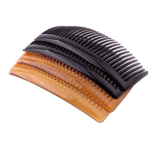Black Transparent Brown Hair Comb - Plastic Big Combs Women Solid ...