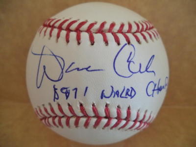 DAVE CASH 1971 WORLD CHAMPS PIRATES SIGNED AUTOGRAPHED M.L. BASEBALL W ...
