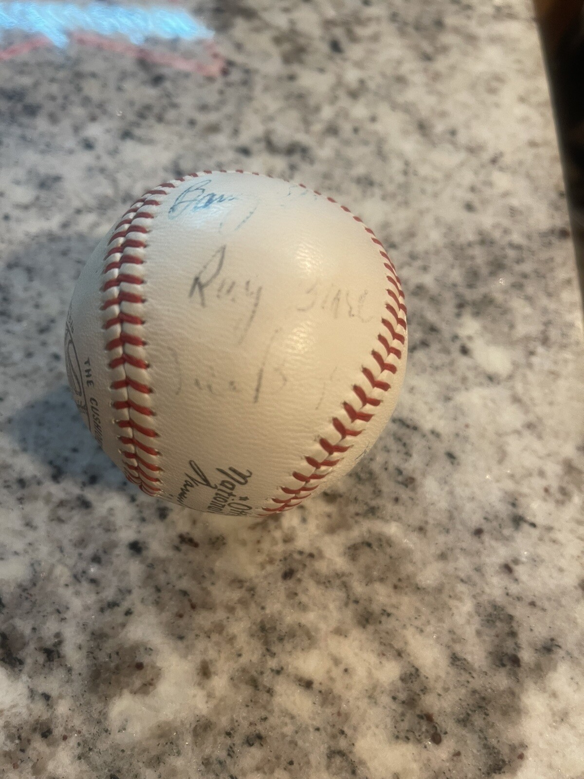 KEN BOYER JOE HAGUE Signed Autographed Baseball Ball JSA COA CARDINALS ...