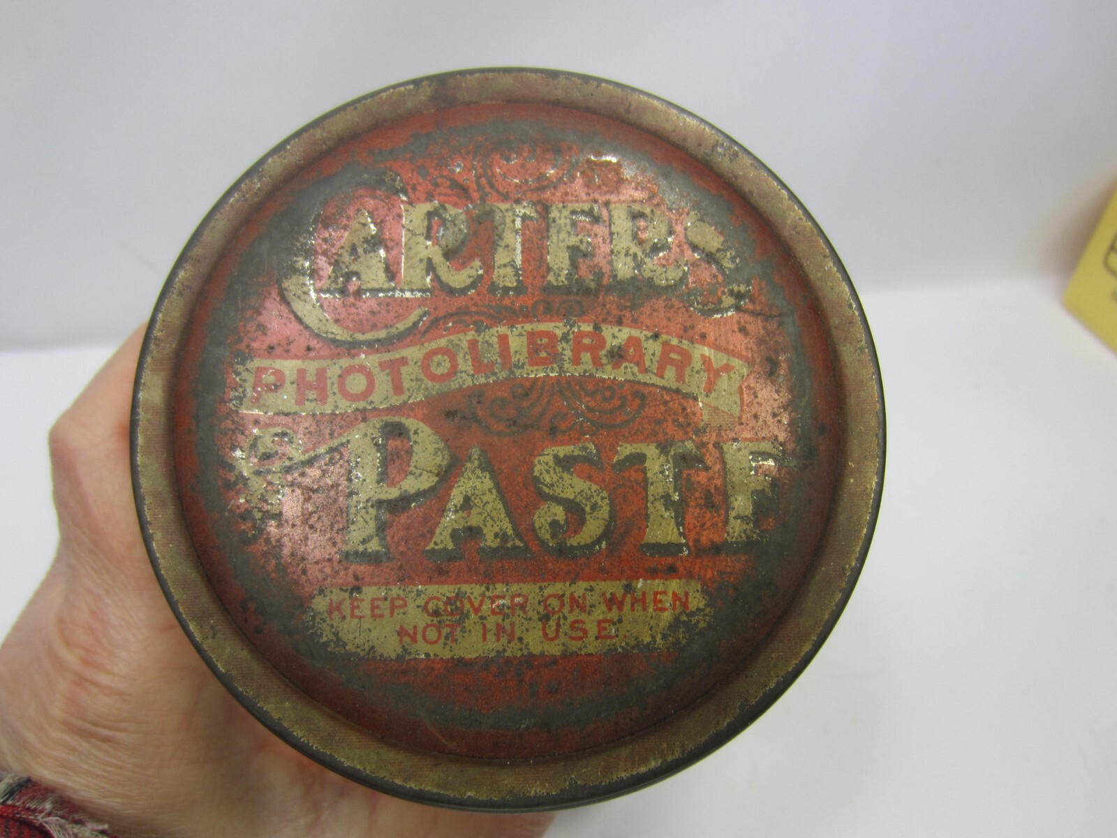Antique Carters Photolibrary Paste Jar | eBay