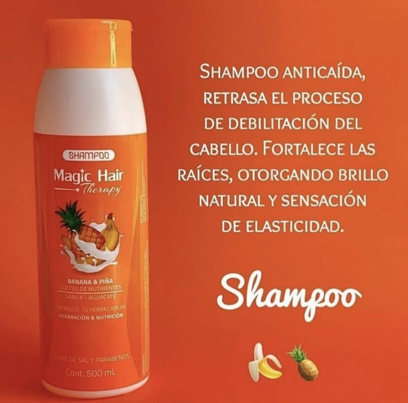 Magic Hair Therapy Shampoo Banana&Piña, Day&Night Treatment and ...