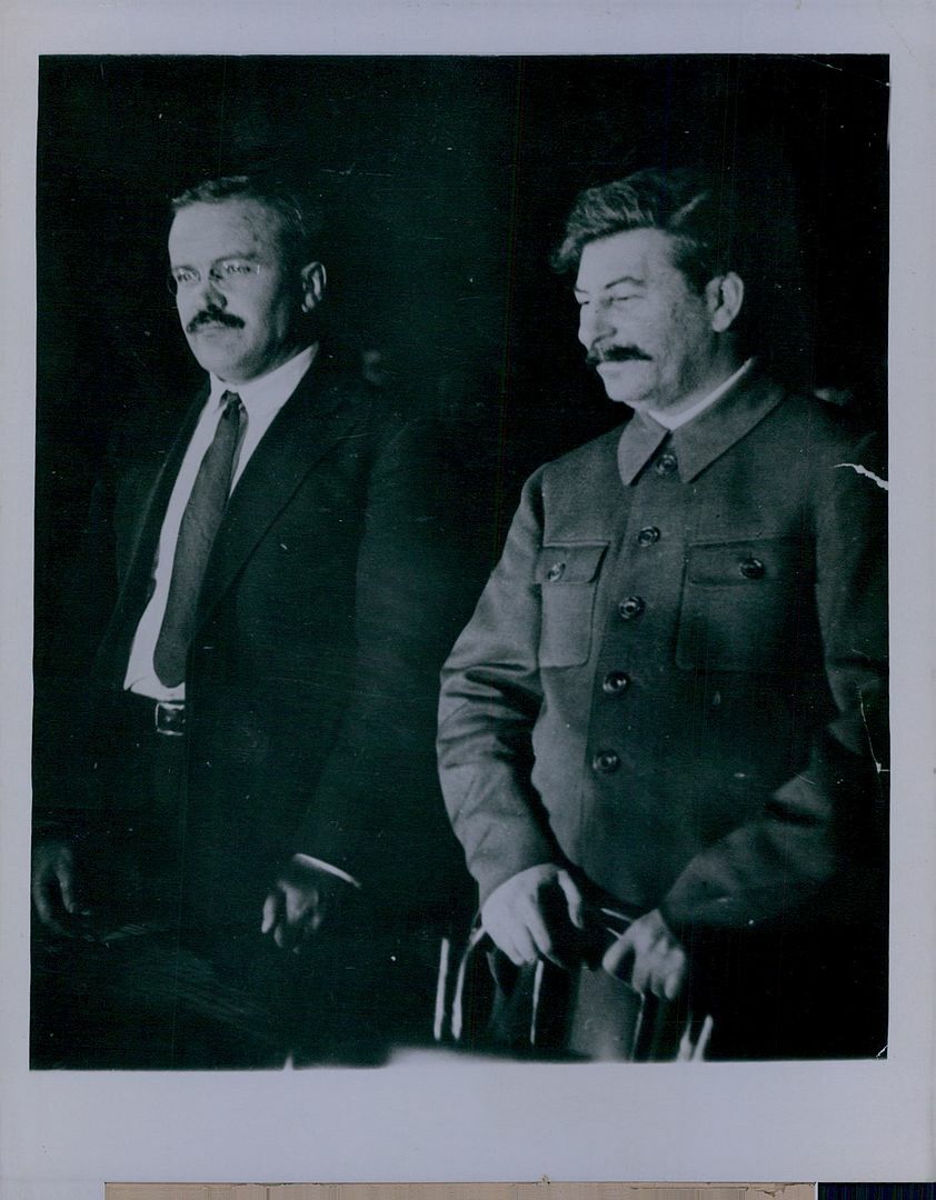 1945 Premier Joseph Stalin w/Foreign Commissar Molotov Press Photo | eBay