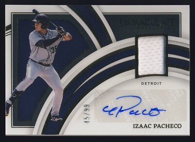 2022 Immaculate Clearly Autograph Jersey Patch Relic Combo Izaac ...