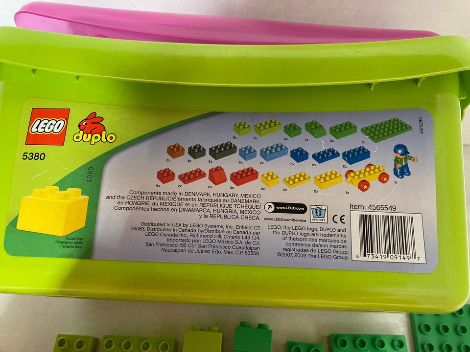 lego duplo 5380 green container 71 pcs preschool building toy | eBay