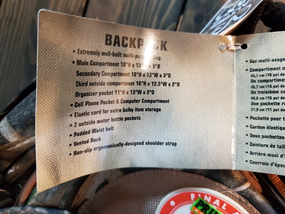 Final Approach Waterfowl blind bag Backpack Drake duck banded avery ...