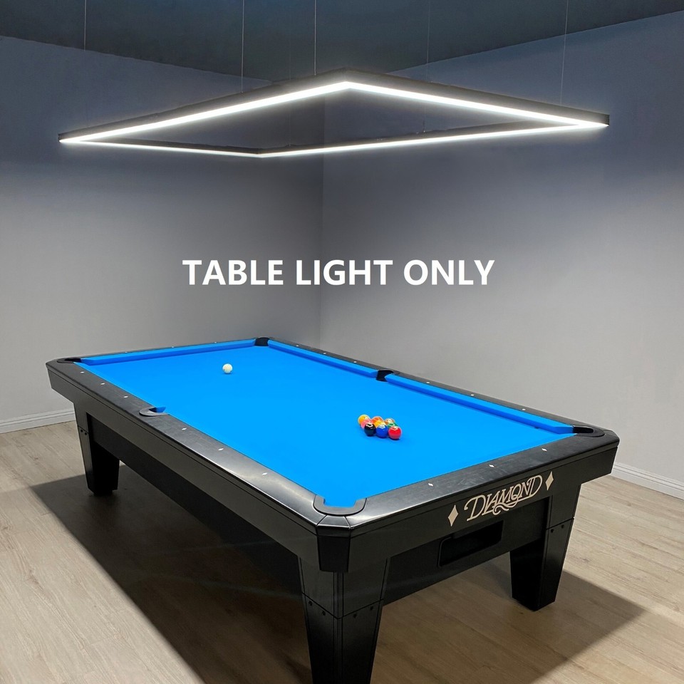 7FT / 8FT / 9FT Modern LED Pool Table Lighting - Perimeter Billiard ...