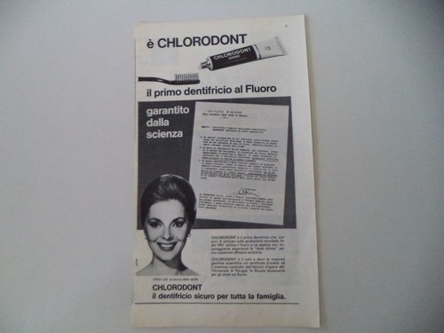 advertising Pubblicità 1965 DENTIFRICIO CHLORODONT e VIRNA LISI | eBay