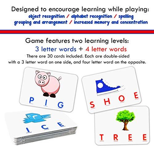 Matching Letter Game, Teaches Word Recognition, Spelling, and Increases ...