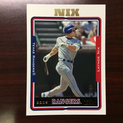 2005 Topps #597 Laynce Nix Texas Rangers | eBay