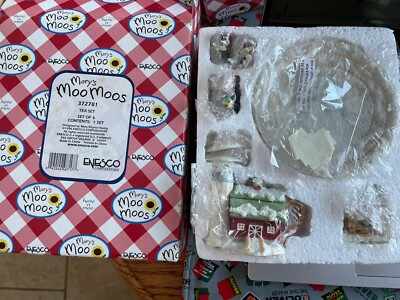 Mary’s Moo Moo Miniature Christmas Winter Tea Set Rare Mini 372781 ...