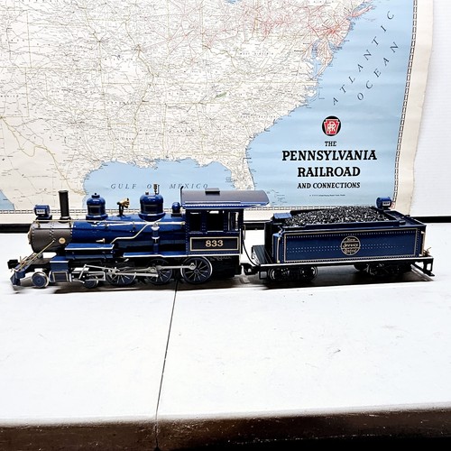 BACHMANN G Scale Big Hauler Blue Comet 833 Steam Locomotive with Coal ...