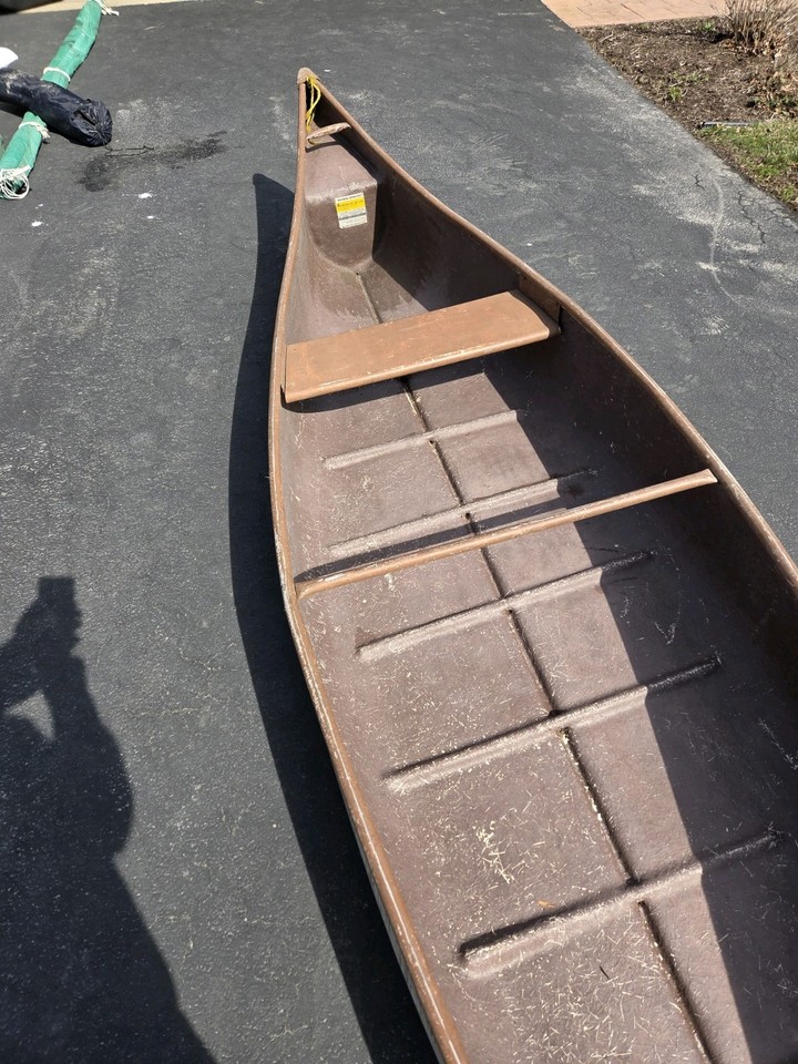 Sears Canoe. Used. 15 feet. Fiberglass | eBay