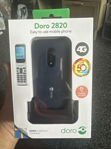 Brand New Doro 2820 4G Unlocked Model DFC-0470 Colour Blue And White ...