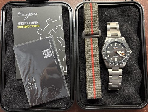 SEESTERN S462.K Titanium GMT Diver Limited Edition 39mm Watch Nh34 | eBay