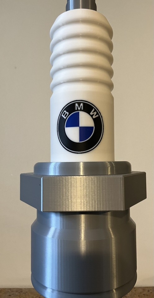 Giant BMW 3D Printed Spark Plug / Man Cave / Garage Art / Fun Thing To ...