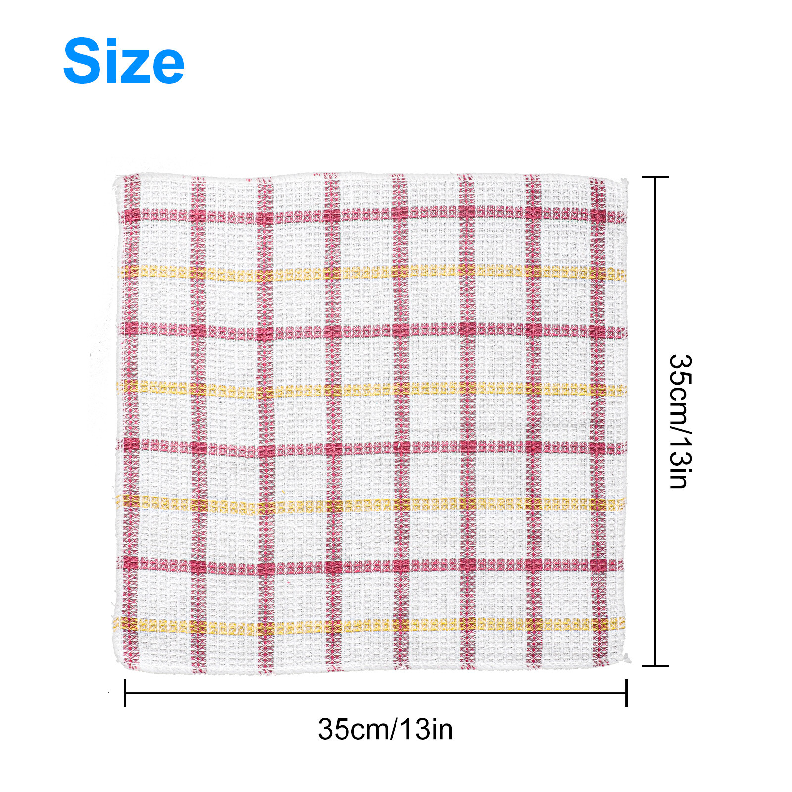12Pcs Kitchen Dish Cloths Cotton Super Cleaning Absorbent Towel Washing ...