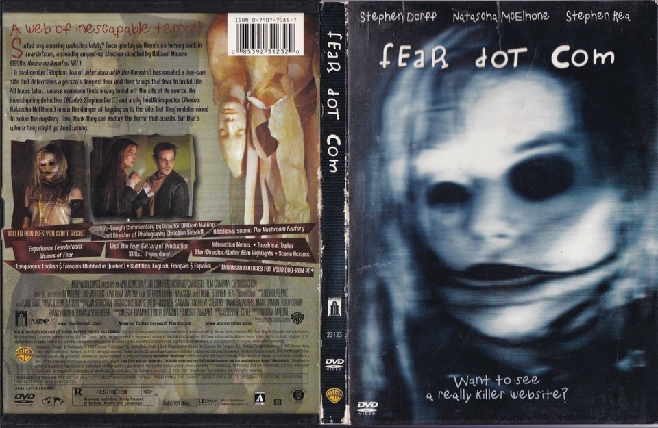 Fear Dot Com (Widescreen DVD, 2002) Stephen Dorff, Natascha McElhone ...