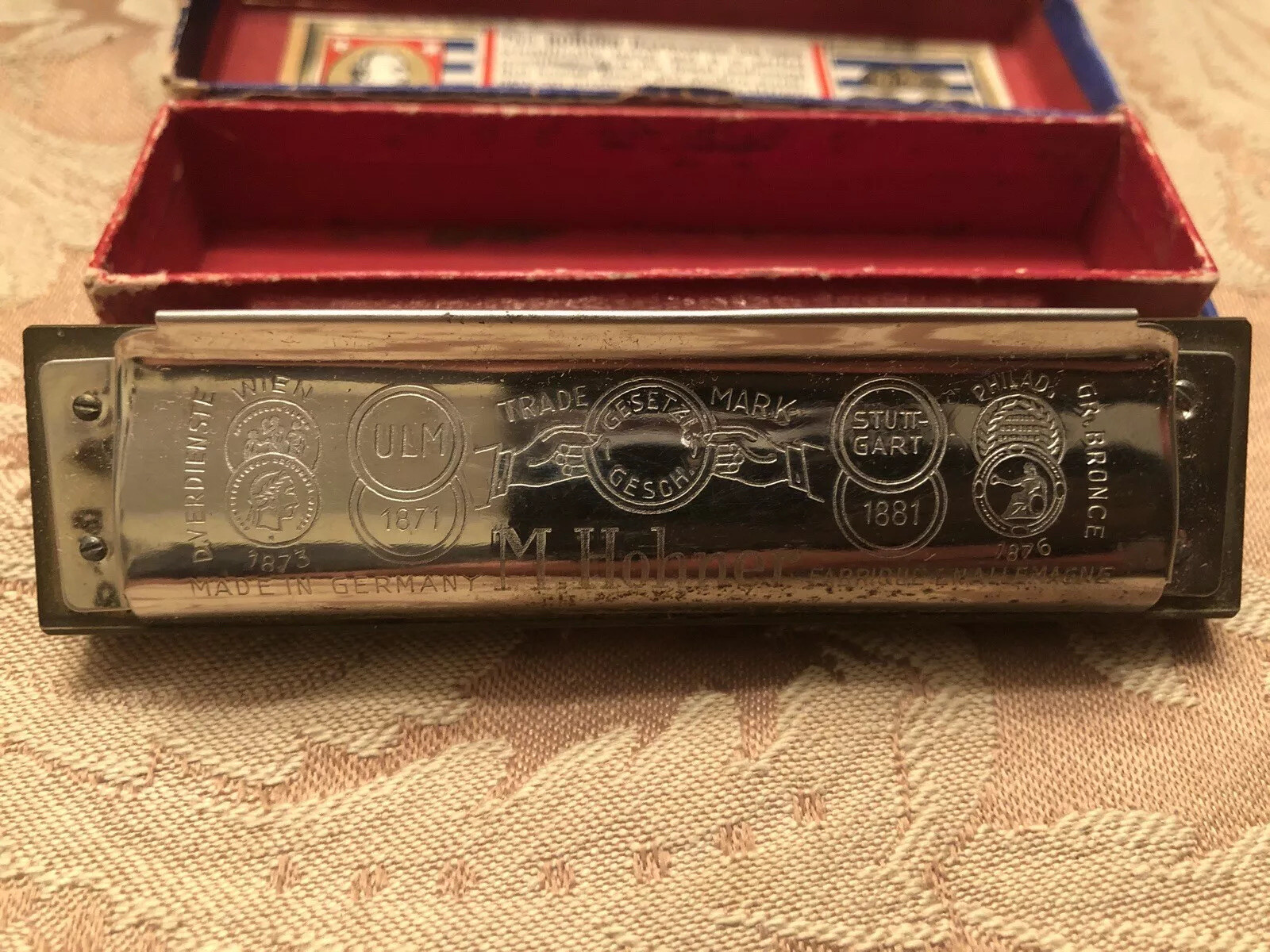 CHROMATIC HARMONICA MADE BY M.HOHNER Key Of C -GERMANY | eBay