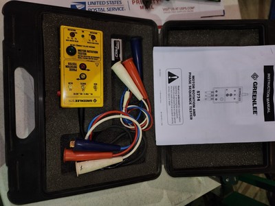 GREENLEE (5774) Motor Rotation/Phase Sequence Tester. | eBay