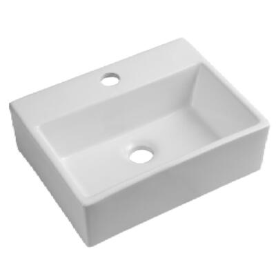 Bathroom Wash Sink Basin Small Cloakroom Wall Hung Square White 400 x ...
