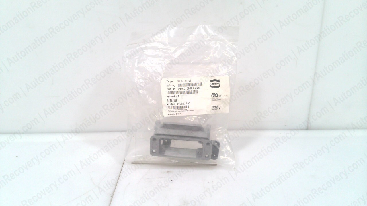 HARTING 09 20 010 0301 , HAN A BASE PANEL 1 LEVER # HAN 10A-AGG-LB, NEW ...