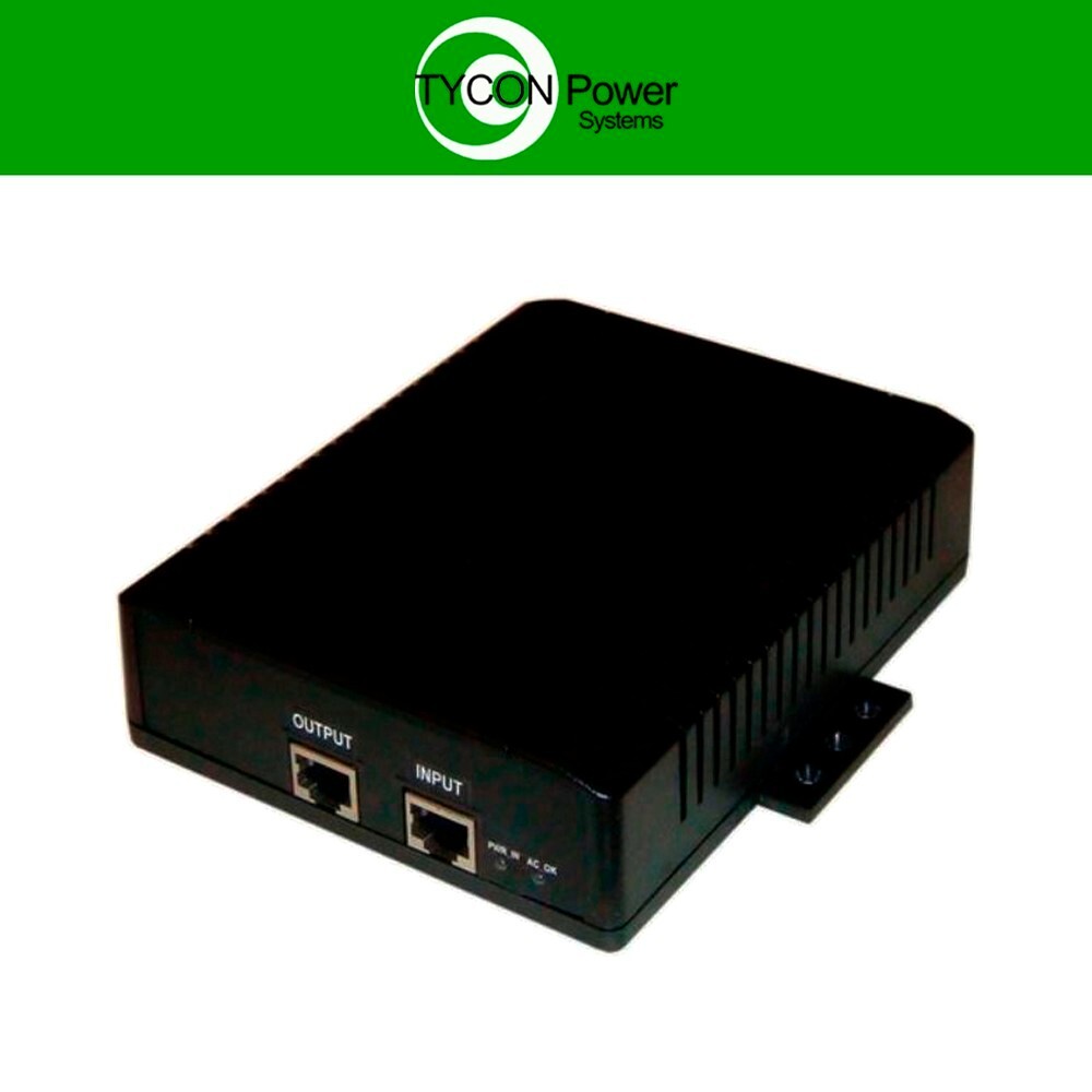 Tycon TP-POE-HP-56G 100/240VAC Gigabit Passive 4pair PoE Injector 56V ...