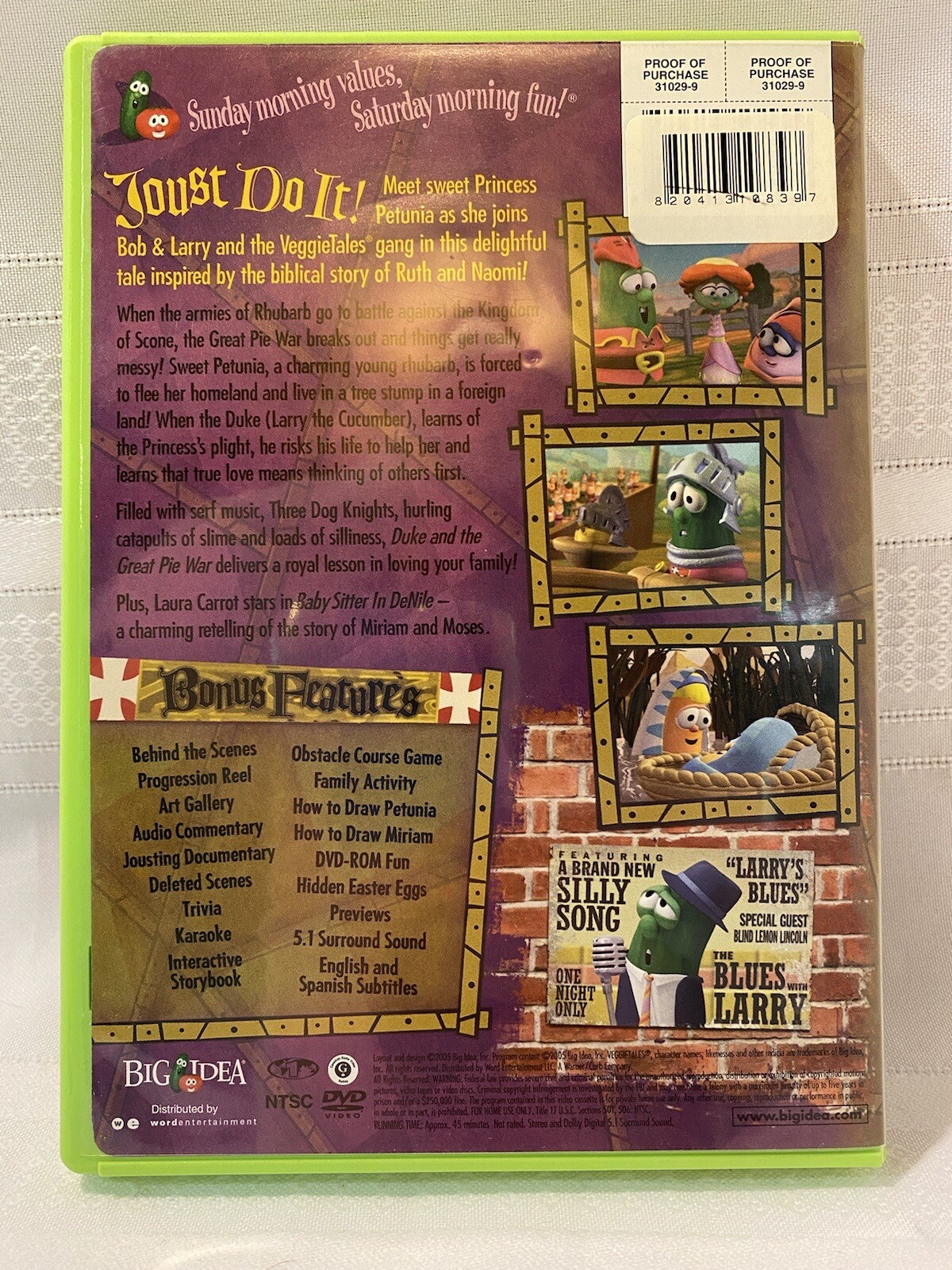 Big Idea DVD Veggie Tales: Duke And The Great Pie War - A Lesson In ...