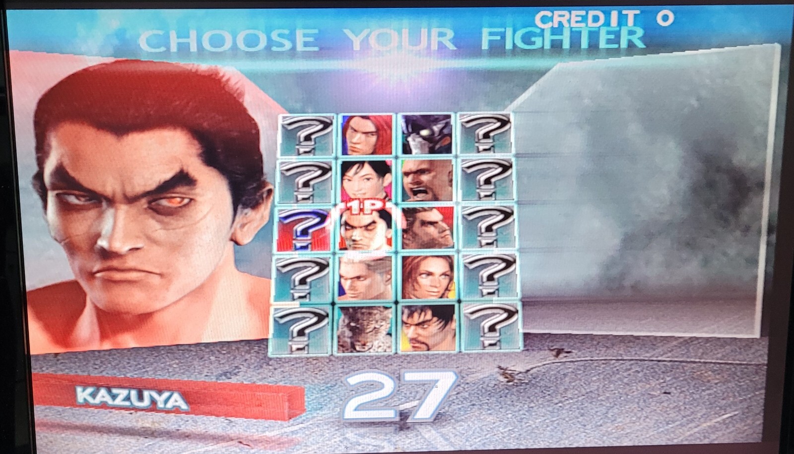 Tekken 4 Character Select Screen