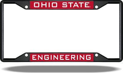 Ohio State ENGINEERING Black License Plate Frame | eBay
