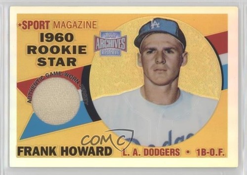 2001 Topps Archives Reserve - Rookie Reprint Relics Frank Howard #ARR3 ...