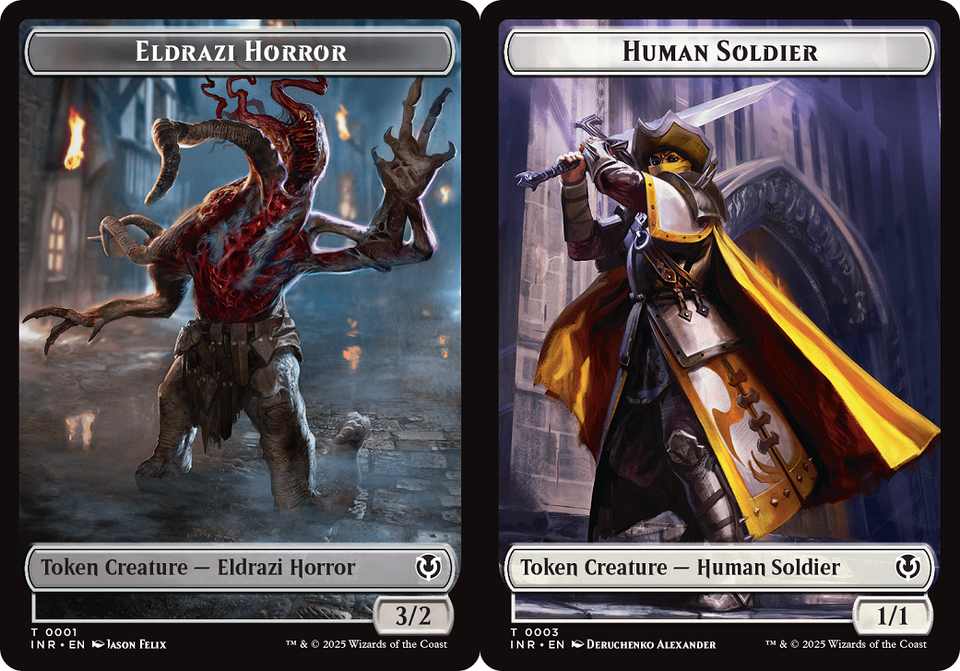 4x Eldrazi Horror (1) // Human Soldier (3) Token MTG Innistrad ...
