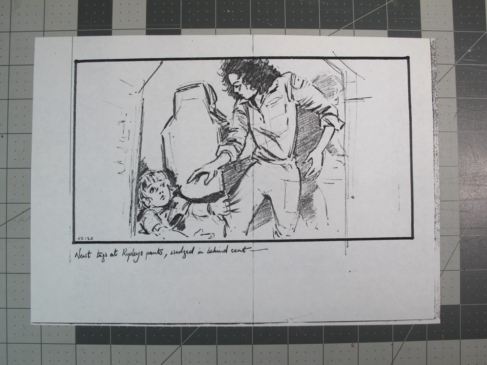 vtg 1980s Aliens movie LA Effects storyboard 1st gen production used ...