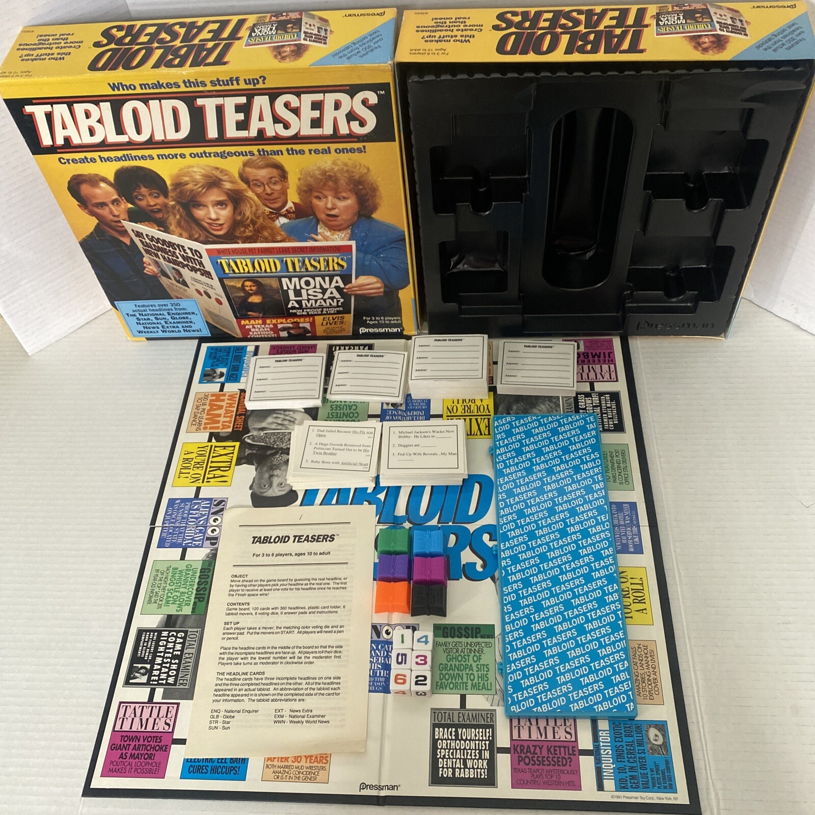 TABLOID TEASERS BOARD GAME #3655 1991 | eBay