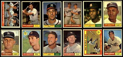 1961 Topps Baseball Complete Set (587) Mid to High Grade Set Mantle ...