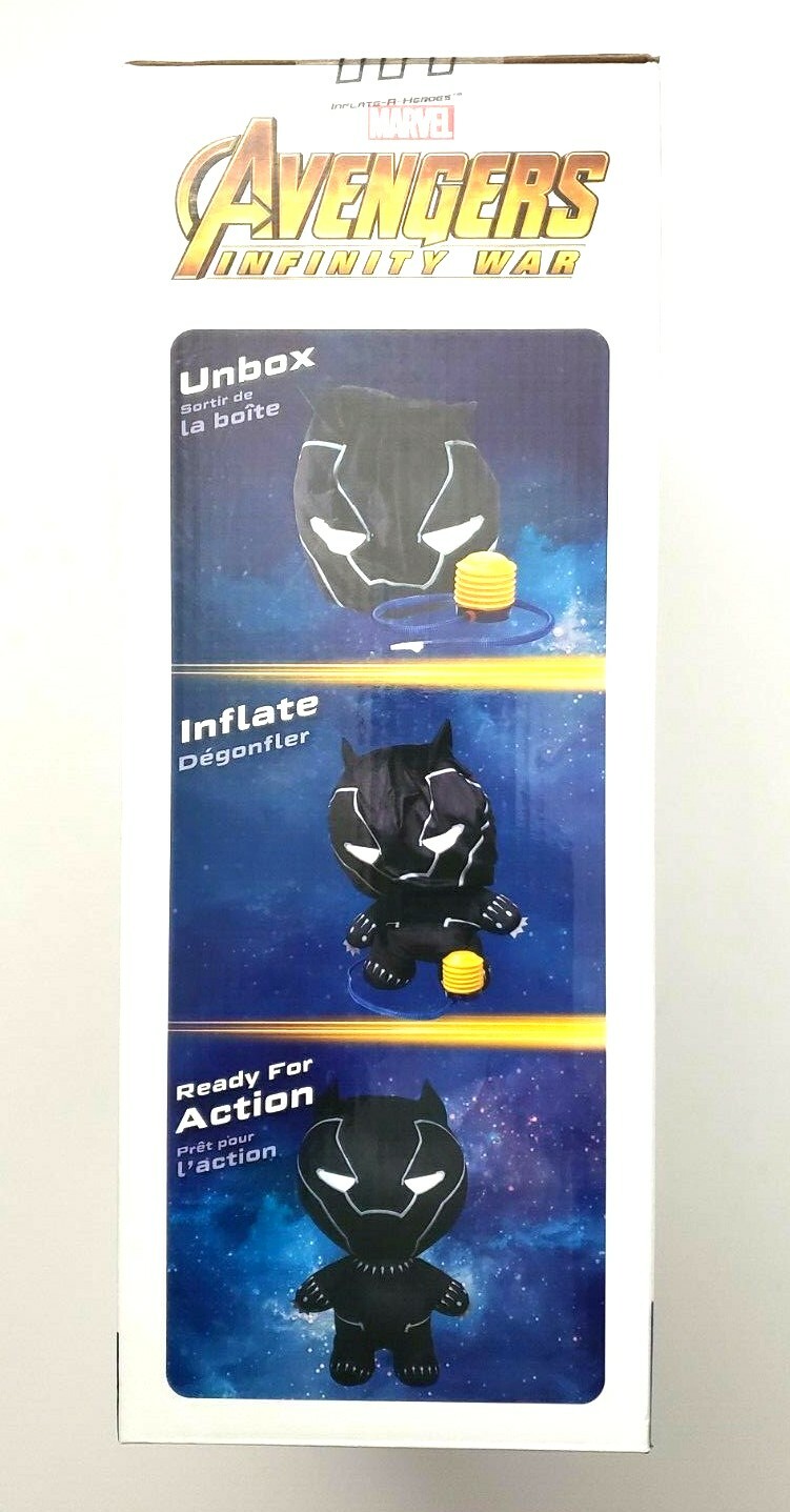 Marvel Avengers Infinity War 30" Spiderman/Black Panther Inflatable ...