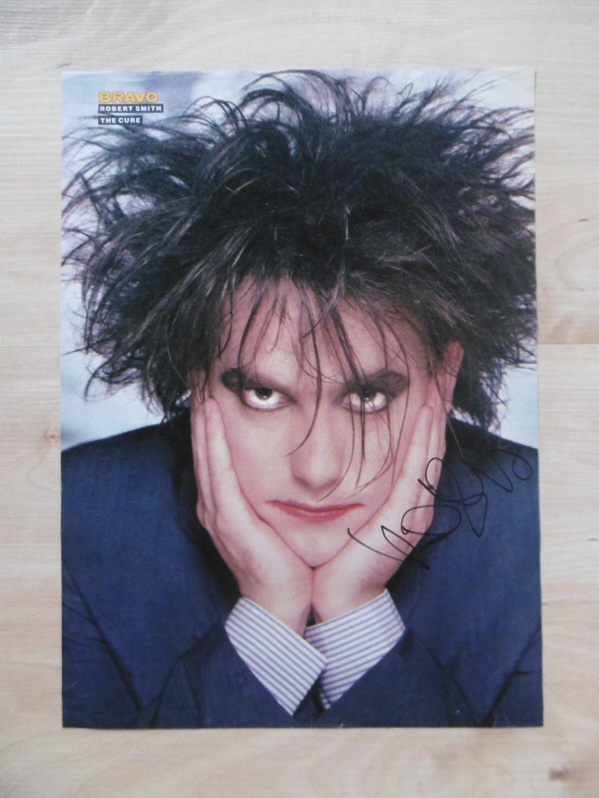 Robert Smith "The Cure" Original Autogramm signed A4 Magazinbild ACOA ...