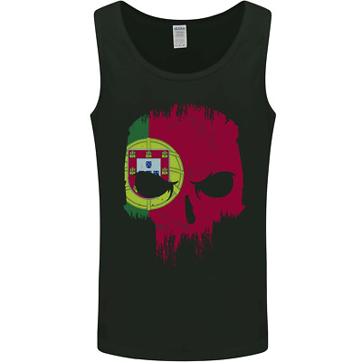 Portugal Skull Flag Gym Flag Biker Mens Vest Tank Top | eBay Australia