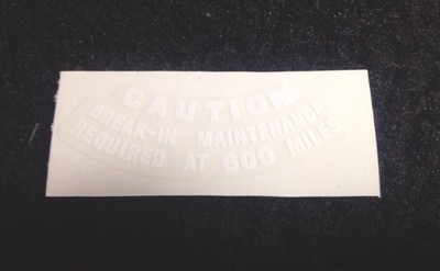 XL500S "BREAK-IN" CAUTION DECAL | eBay UK