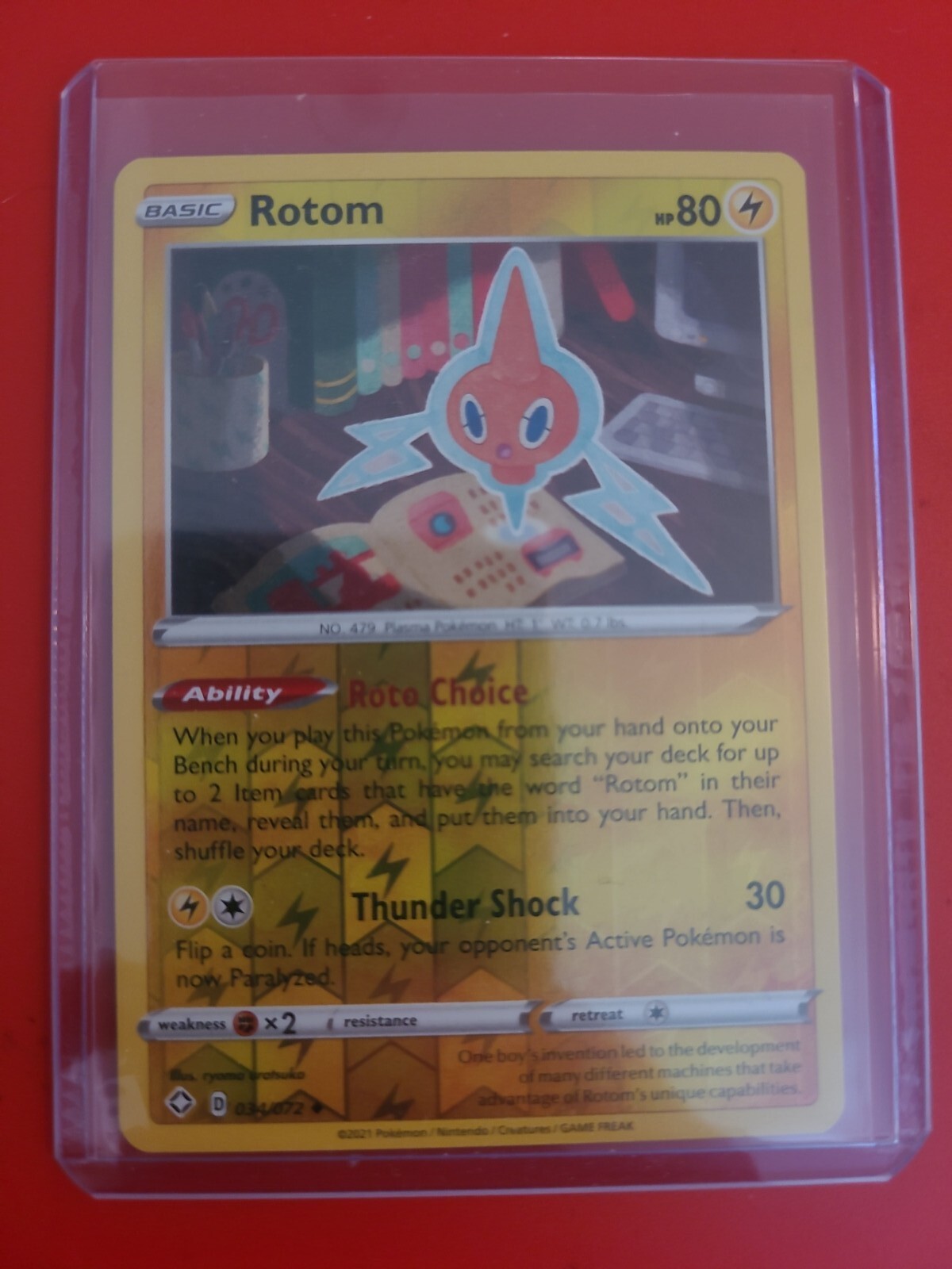 Rotom 034/072 Reverse Holo Shining Fates Pokemon TCG Card NM | eBay