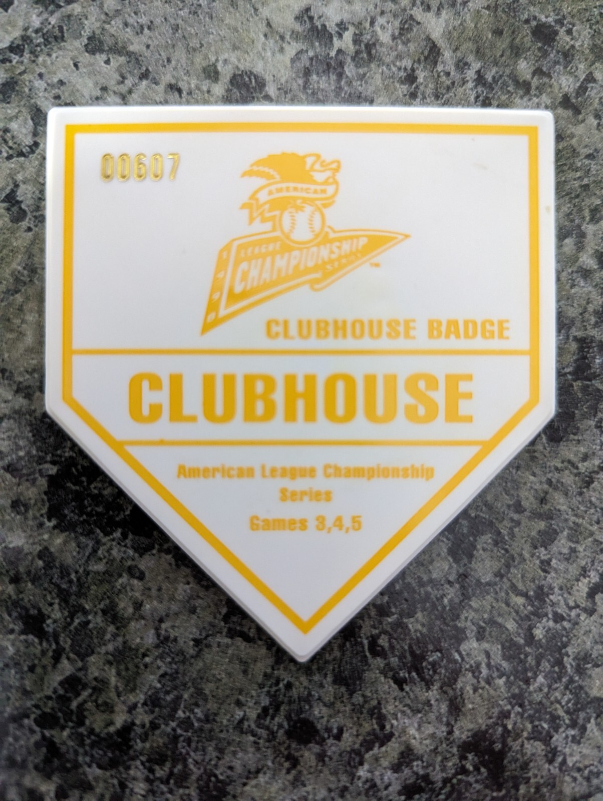 1998 ALCS Clubhouse Badge (Games 3,4,5) | eBay