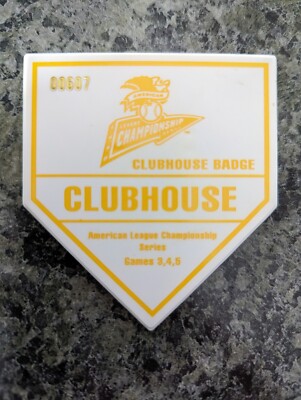 1998 ALCS Clubhouse Badge (Games 3,4,5) | eBay