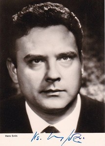 HANS SOTIN opera bass signed photo | eBay