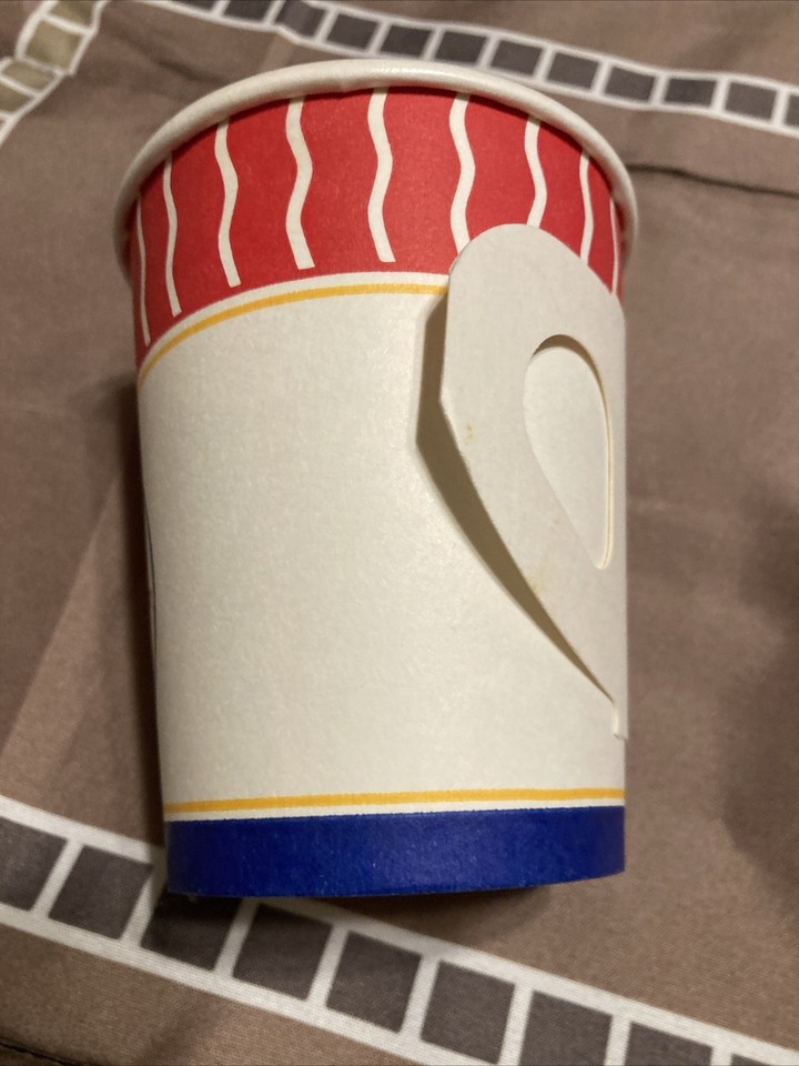 VINTAGE WAX PAPER CUP McDonald’s Slash Logo M Coffee Cup RESTAURANT ...