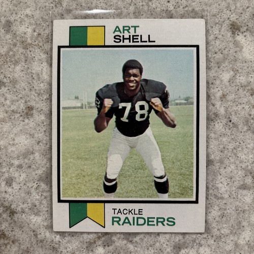 1973 Topps #77 Art Shell Oakland Raiders RC ROOKIE HOF | eBay